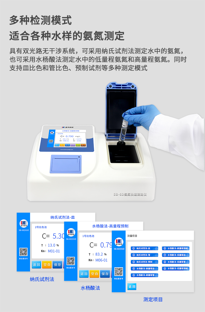氨氮快速测定仪、测定仪方法5B-6D(V10)