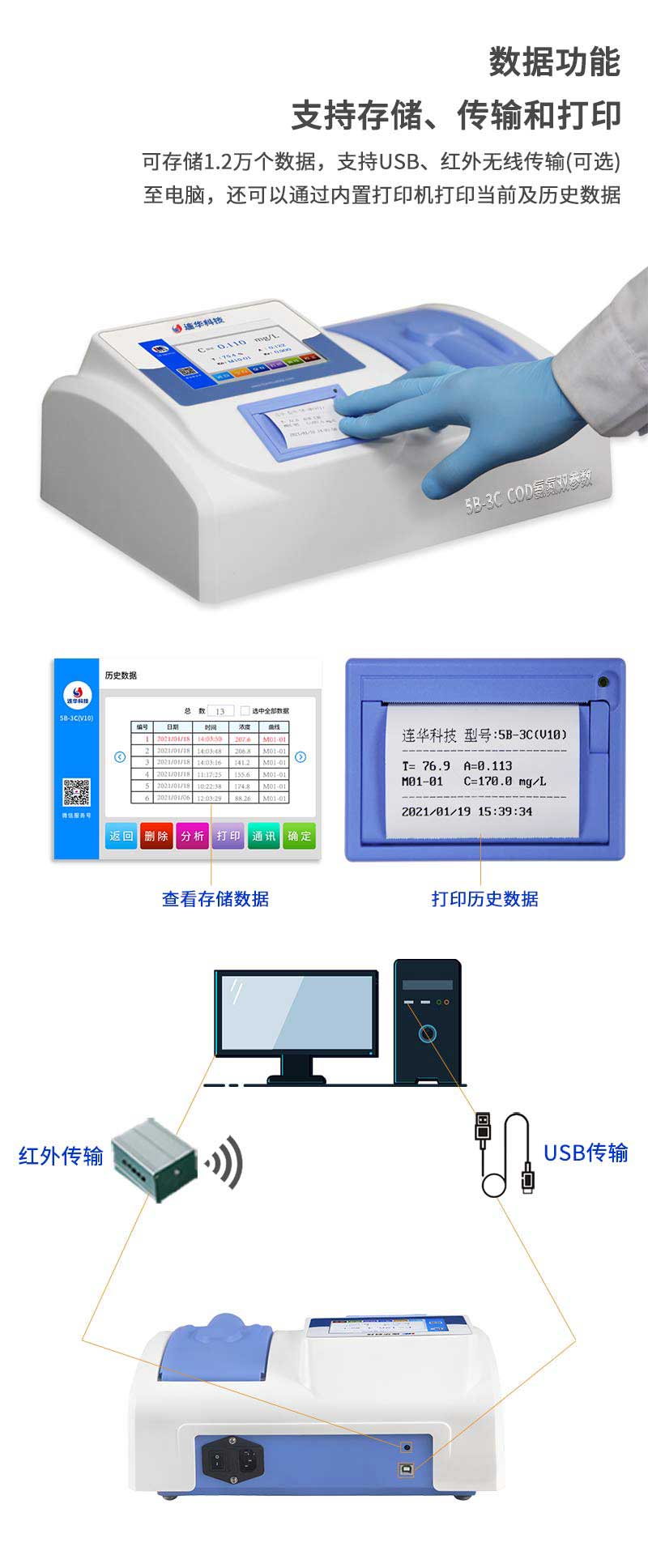 COD氨氮双参数检测仪5B-3C(V10)